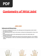 Wrist Goniometry | PDF