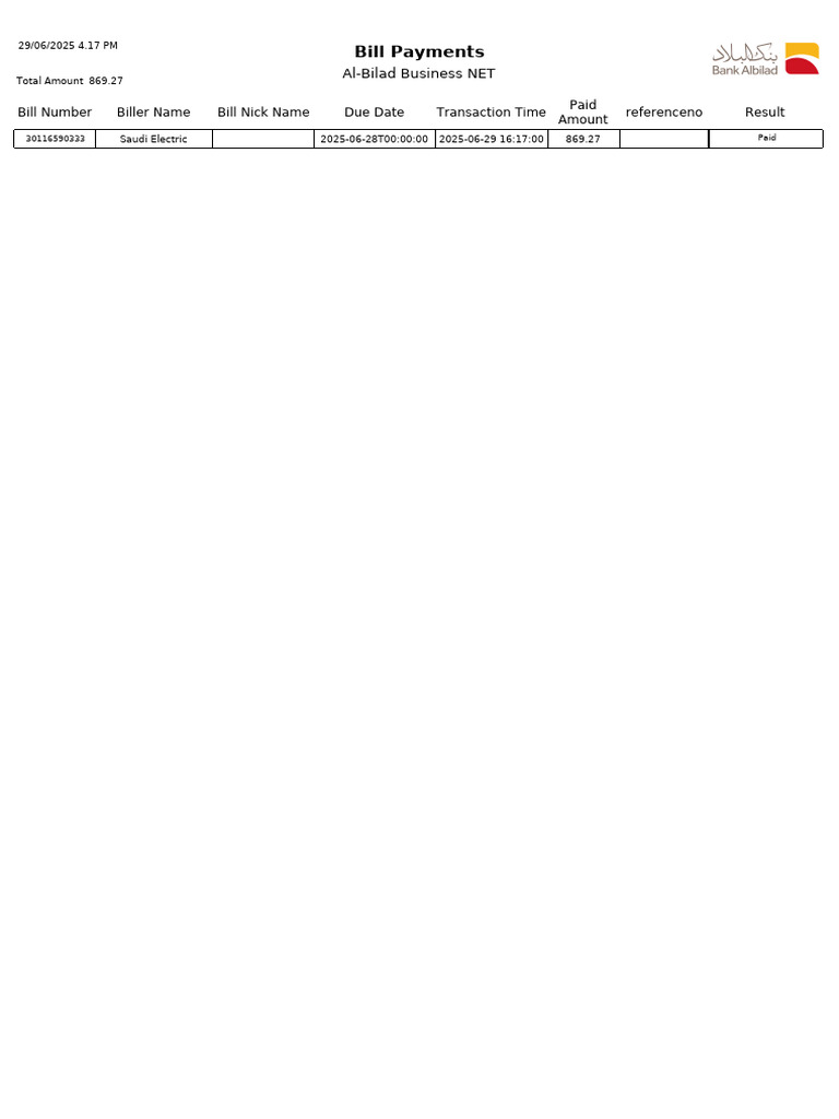 Bill Payment | PDF