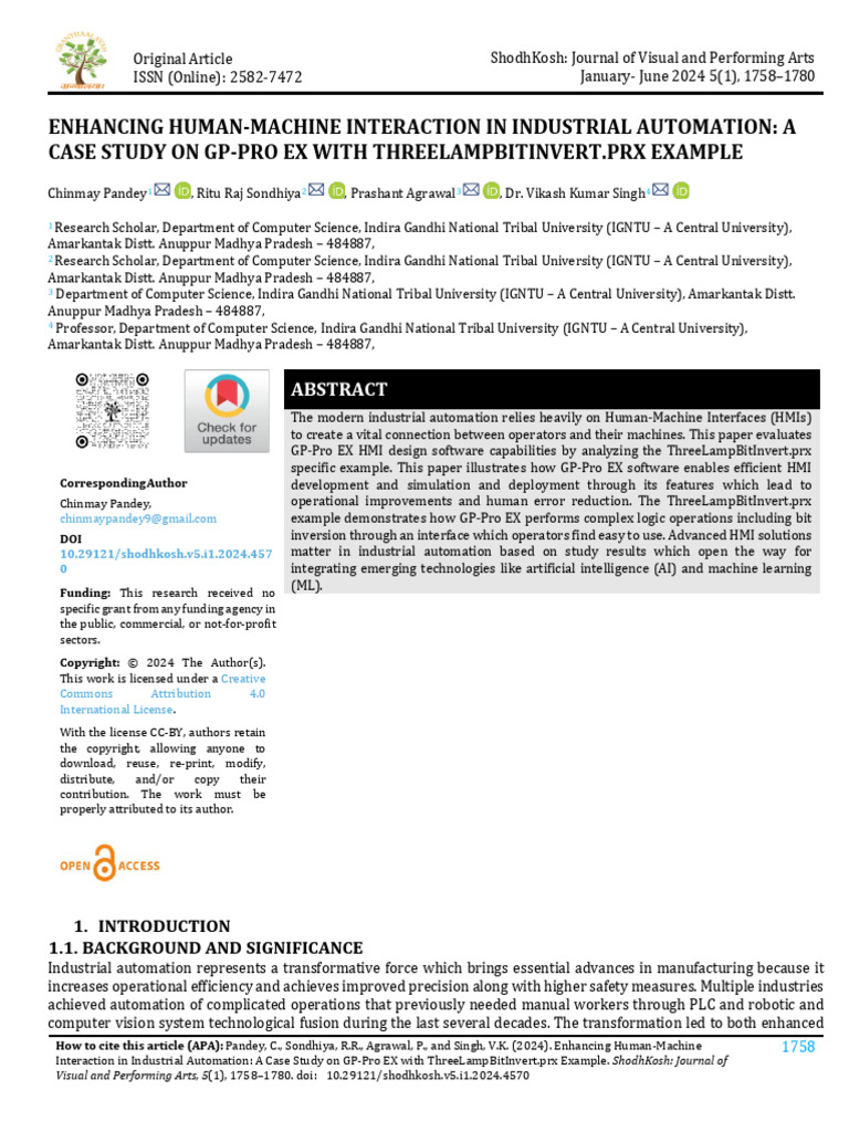 Enhancing Human Machine Interaction In Industrial Pdf User Interface Automation