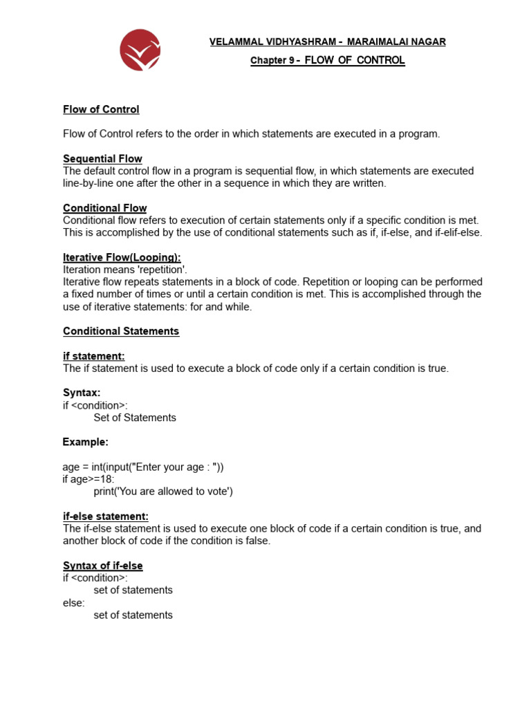 Chapter 9 - Flow of Control | PDF | Control Flow | Computer Engineering