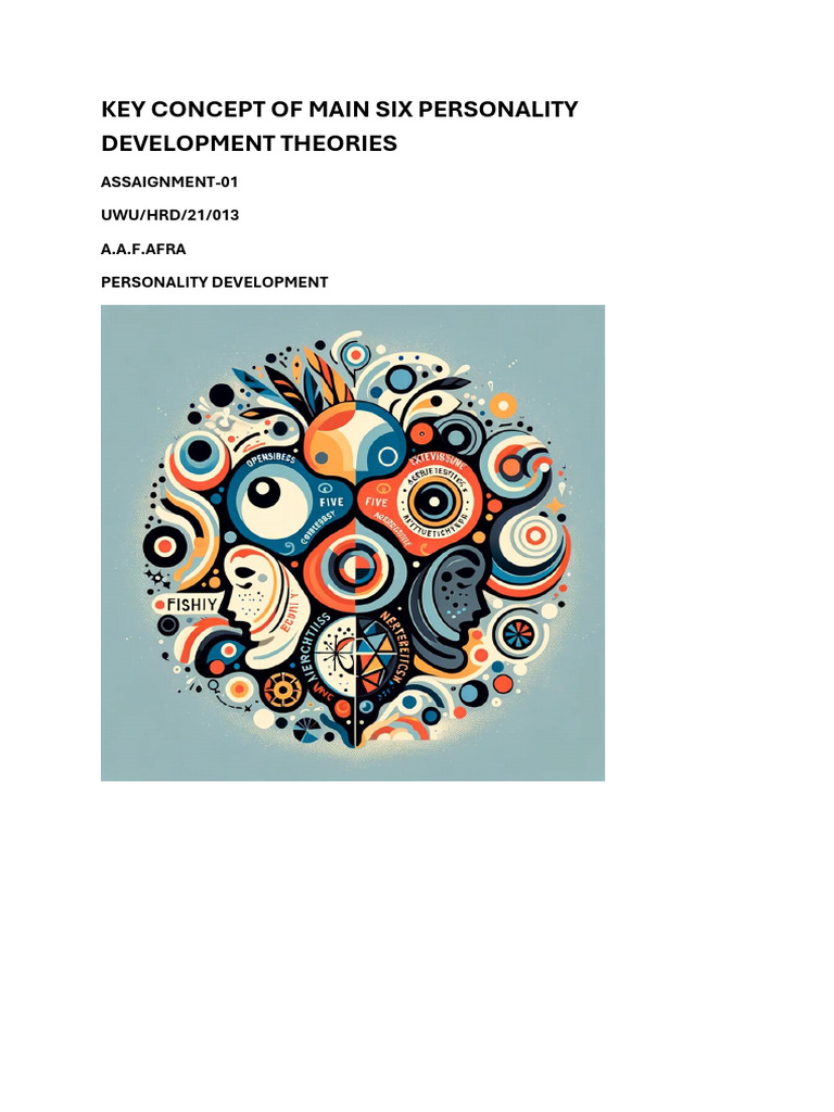 Key Concept of Main Six Personality Development Theories | PDF ...
