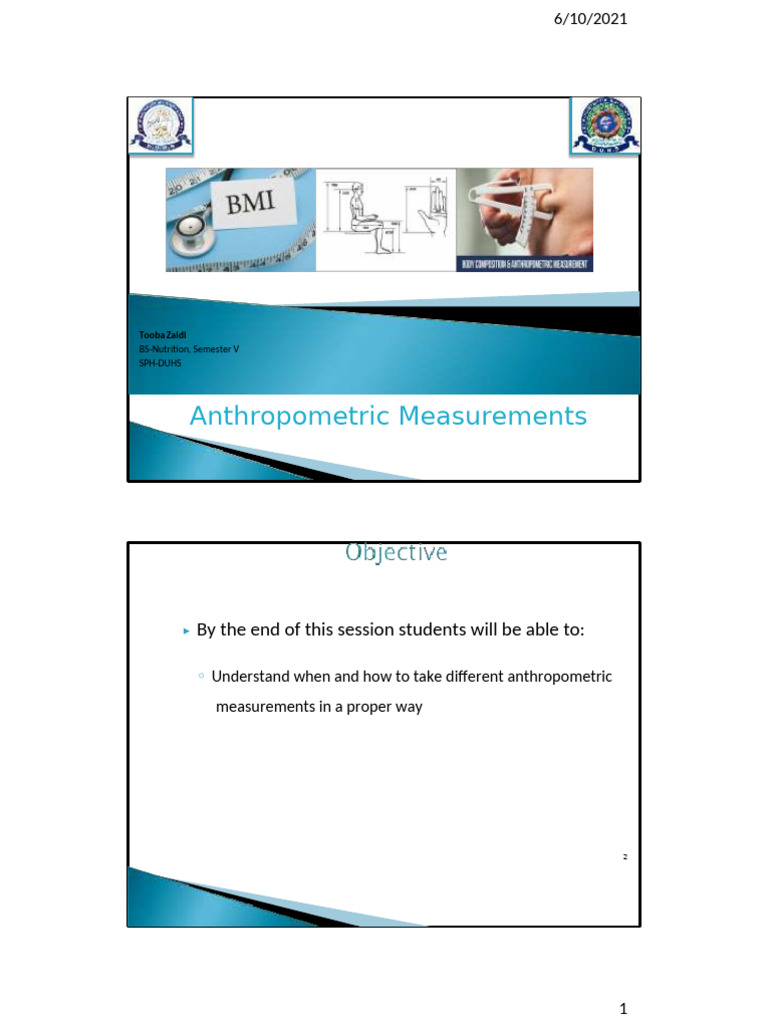 Nutritional Assessment Methods-Anthropometry - Adults | PDF | Waist | Anthropometry