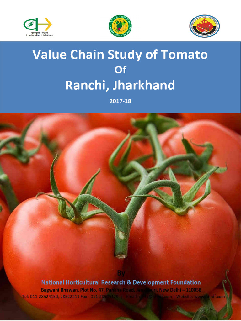 Value Chain Study on Tomato in Jharkhand | PDF | Agriculture | Survey ...