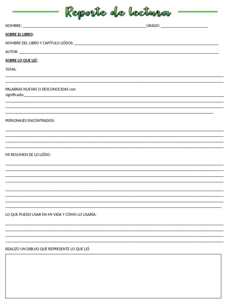 Reporte de Lectura | PDF