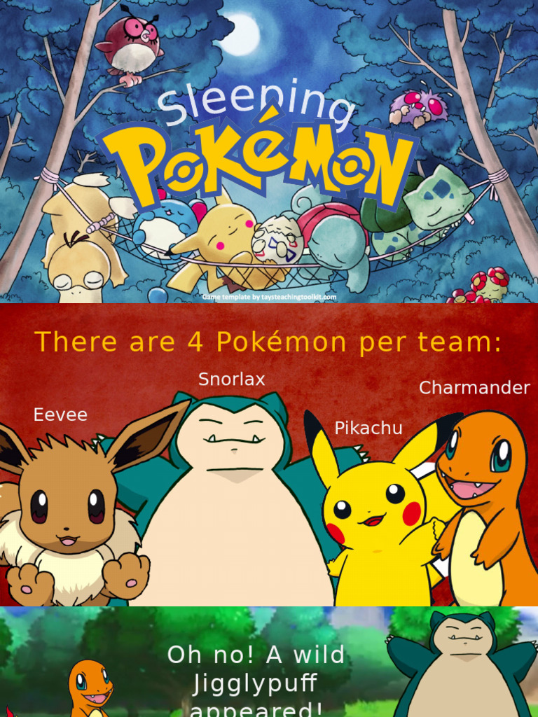 Pokémon Sentence Building Game | PDF | Pokémon