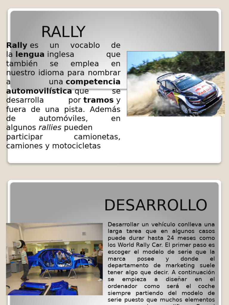 Rally - Presentacion | PDF