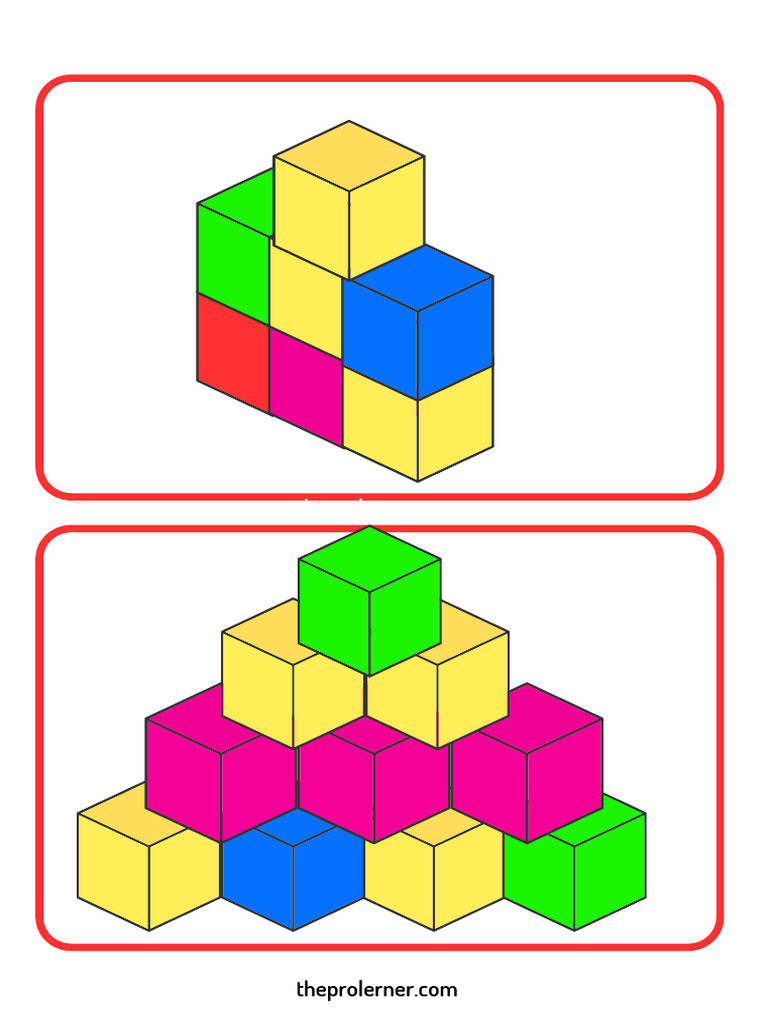 Large Cubes Activity Worksheet | PDF