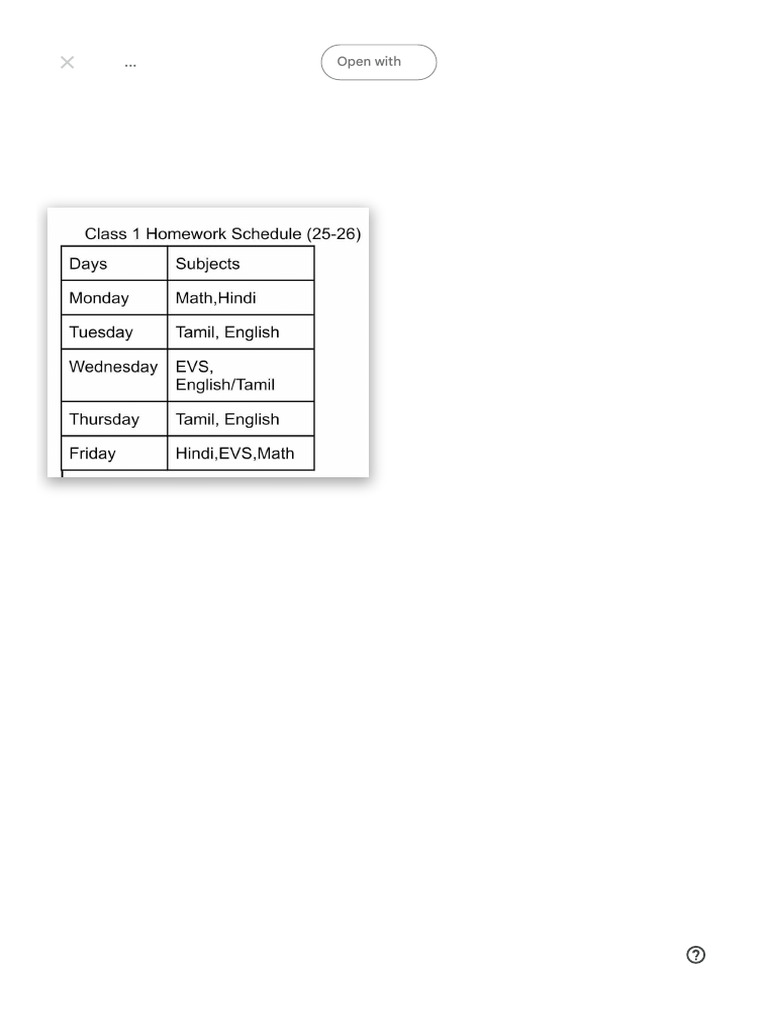 Pranav Time Table | PDF