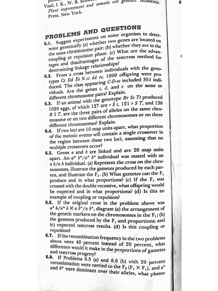 Gene Mapping Problems Gardner | PDF