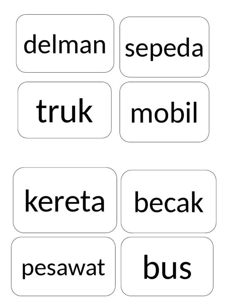 Menjodohkan Gambar Dengan Kata | PDF
