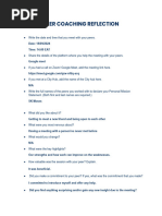 Coaching Session Note Template | PDF