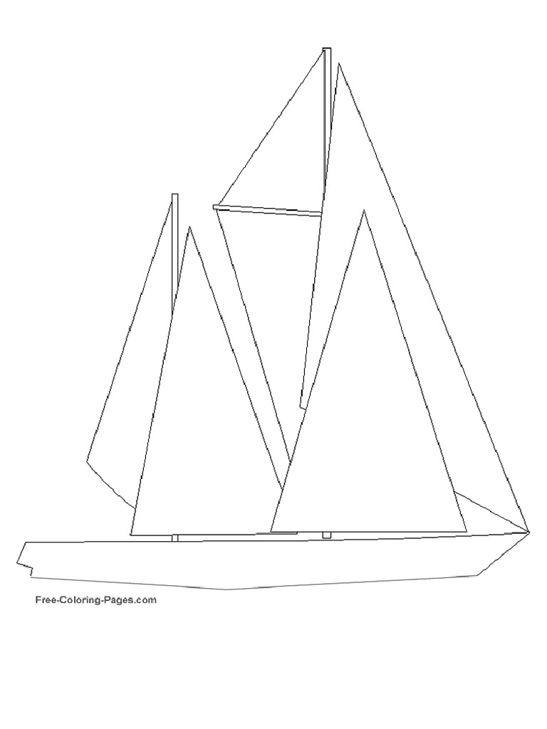 Sail Boats To Color | PDF