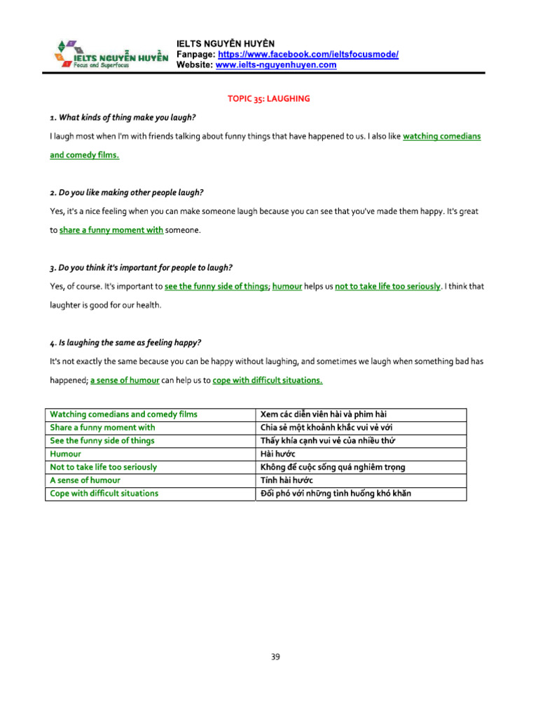 Speaking (Laughing) | PDF