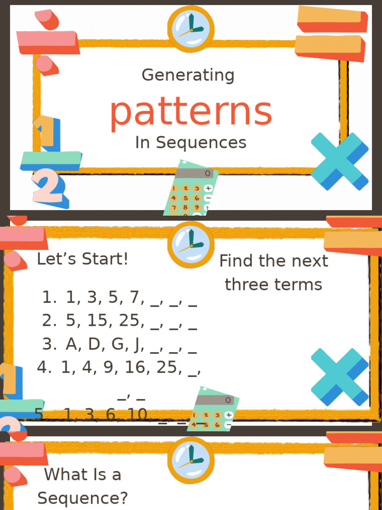 Genera Rting Patterns | PDF | Sequence | Numbers