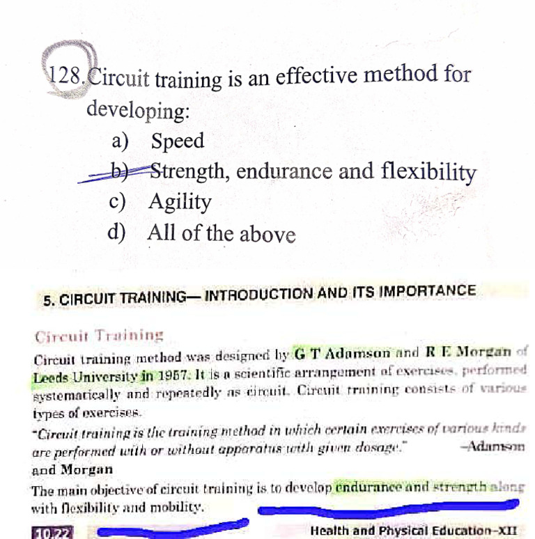 Circuit Training | PDF