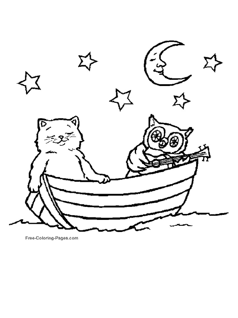 Printable Kids Coloring Pages - Boat | PDF