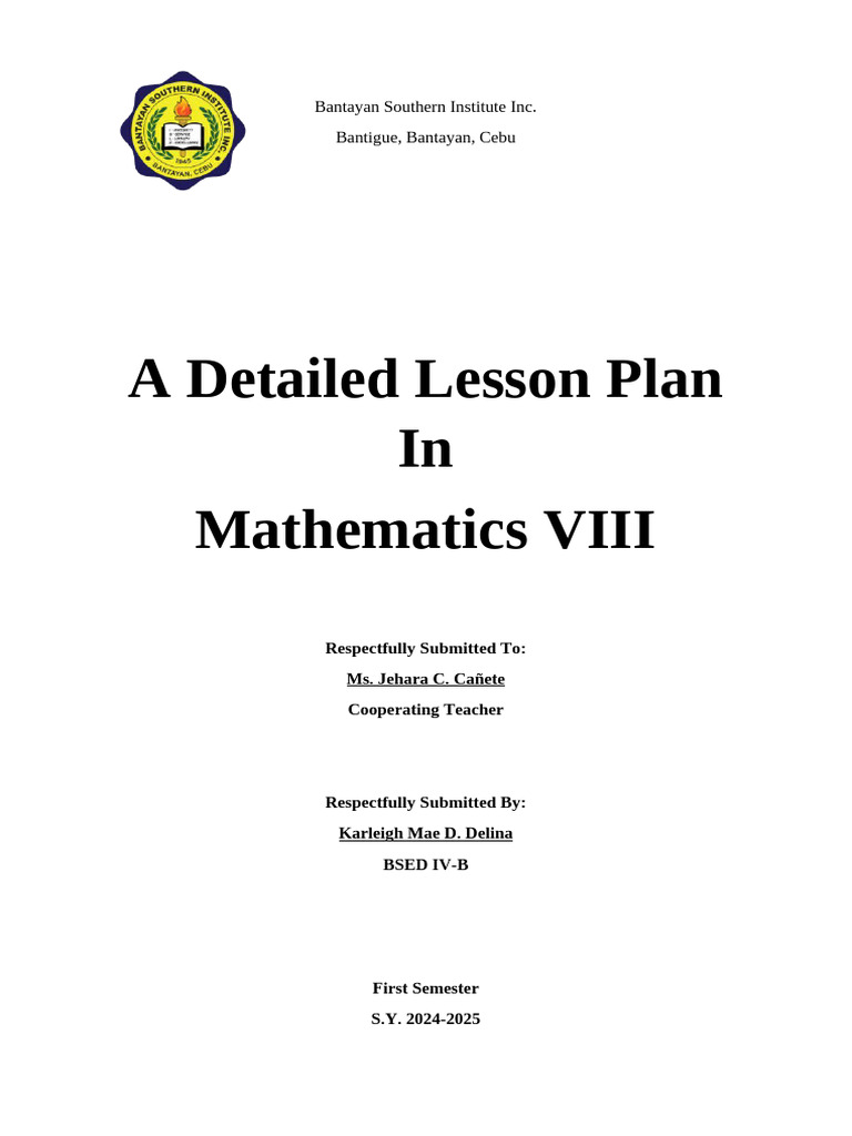 Final Demo Math 8 For Grade 8 School Year 2025-2026 | PDF | Mathematics