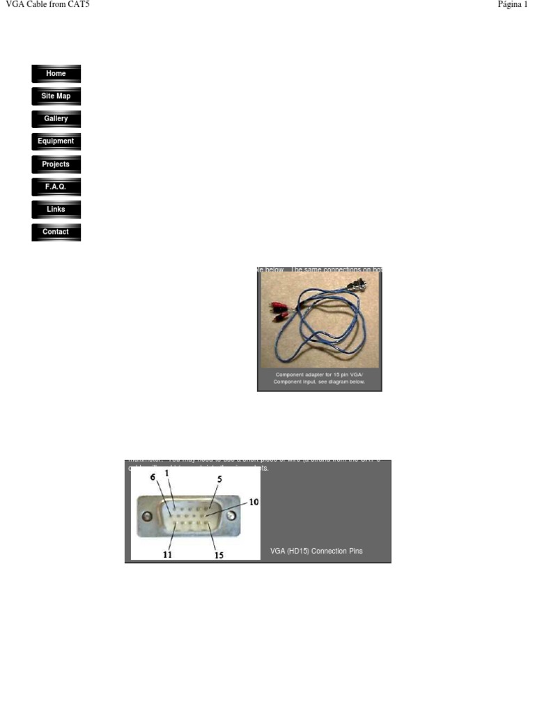How to Create Long VGA, Component, Audio, and S-Video Cables Using CAT5 ...