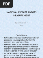 National Income Formulas for Class 12 | PDF | Measures Of National ...