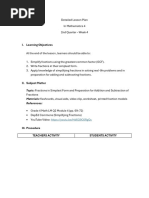 Simplifying Fractions - ANSWERS | PDF