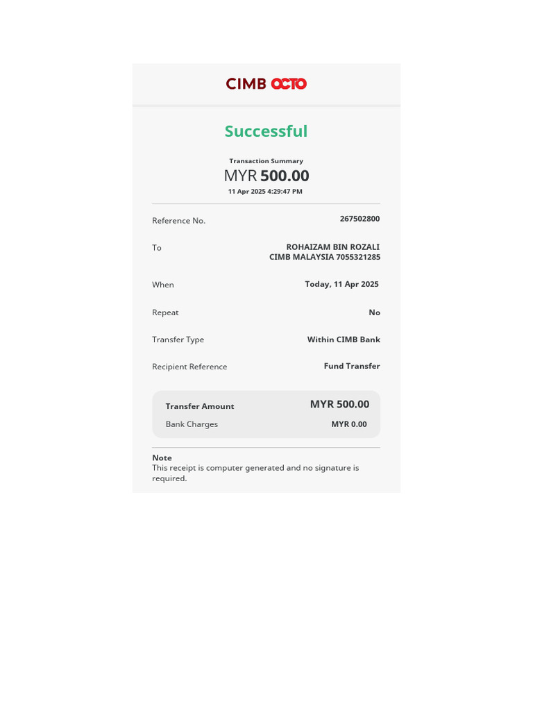 Cimb Octo My-110429691 | PDF