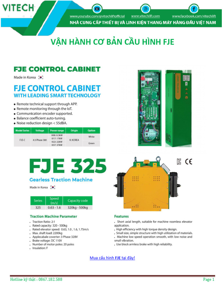 HDVH Tủ FJE | PDF