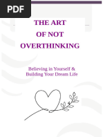 The Art of Not Overthinking | PDF