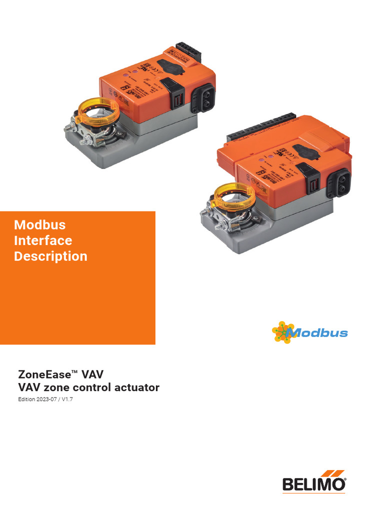 Belimo Modbus-Register ZoneEase-VAV V1 7 En-Gb | PDF | Computer Engineering