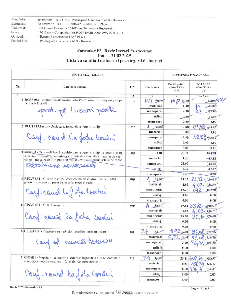 Deviz Corectat | PDF