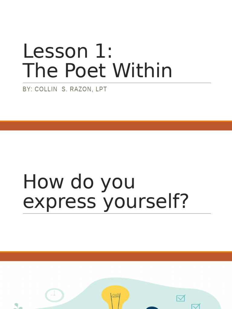 Lesson 1 Poetry Within | PDF