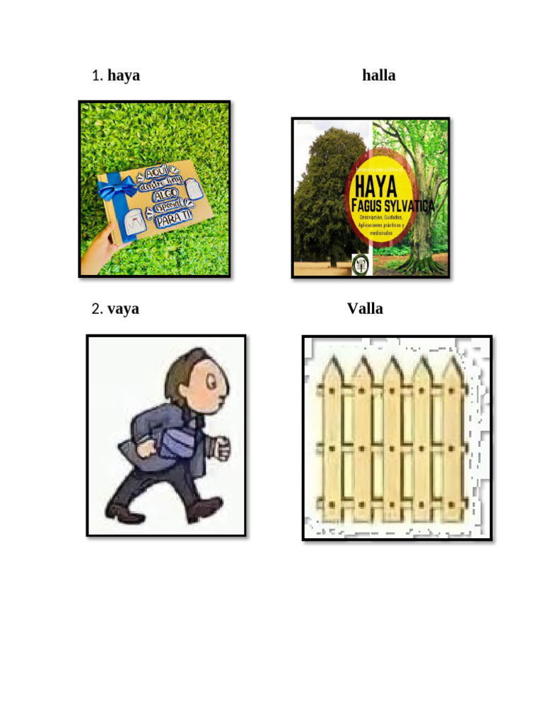 Primeras 20 Homofonas | PDF