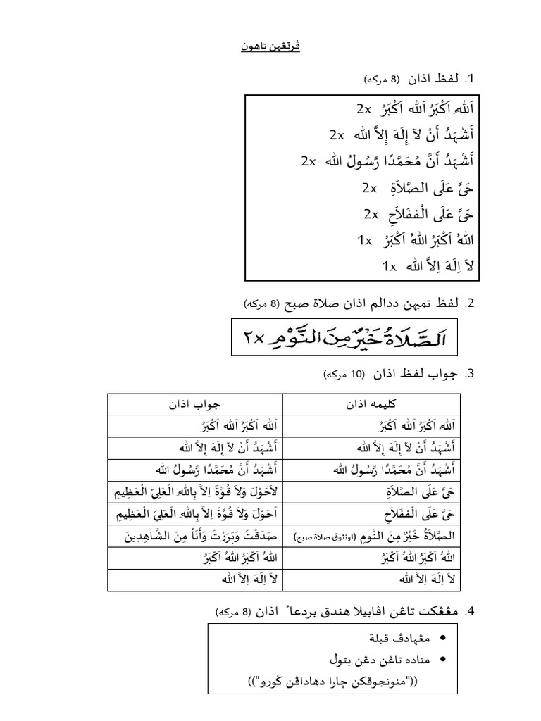Amali Solat Tahun 4 | PDF