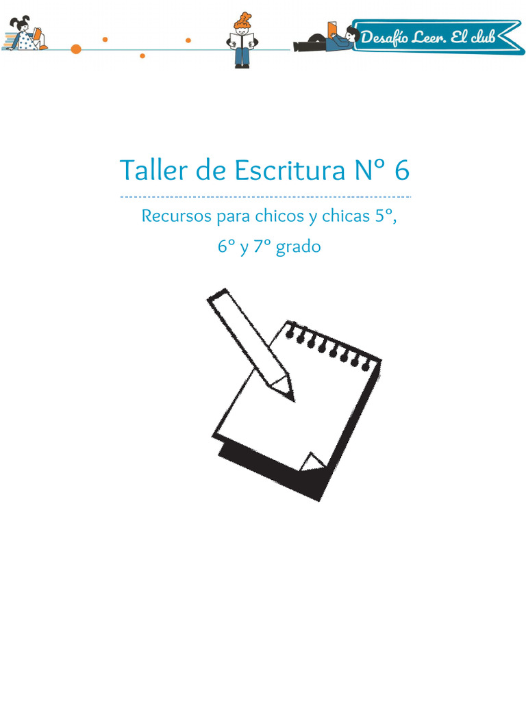 Taller 6 - Recursos Escritura - 5 6 y 7 Grado | PDF