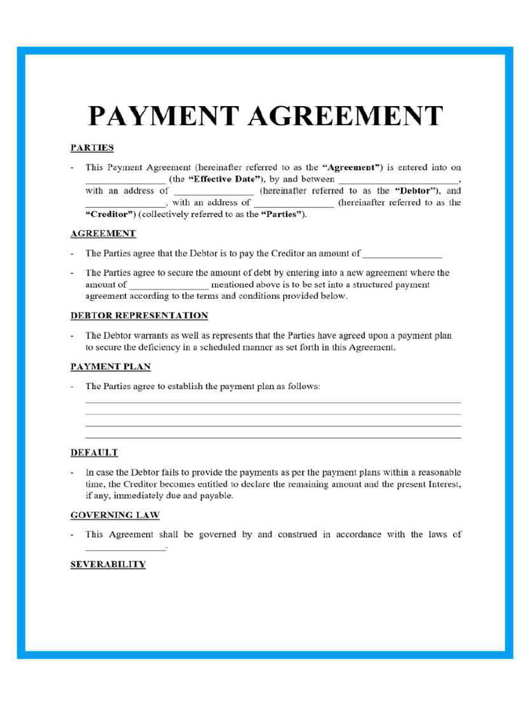 Payment Agreement | PDF