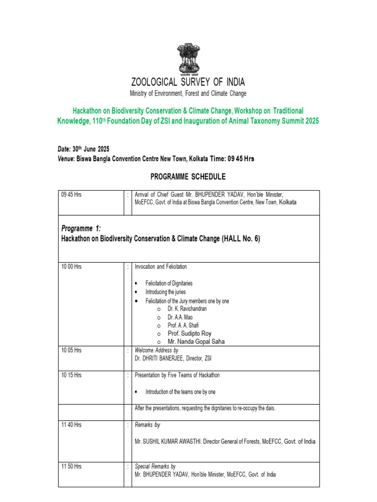 FINAL 28.06.202025 Day 1 Inaugural Session 30th June 2025 Hackathon Workshop and Foundation Day ...