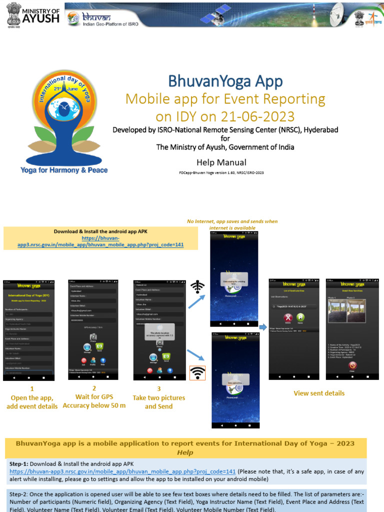 BhuvanYoga App-How To Use Brochure | PDF | Mobile App | Internet