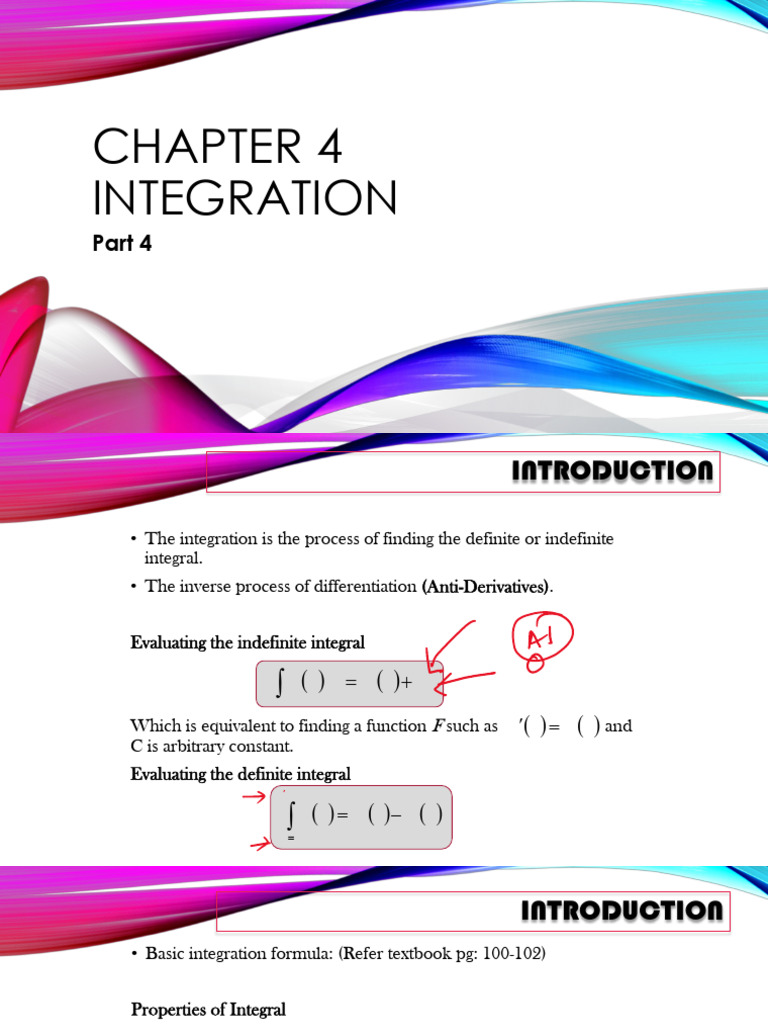 Chapter 4 Differentiation and Integration (Part 3) | PDF | Integral | Elementary Mathematics