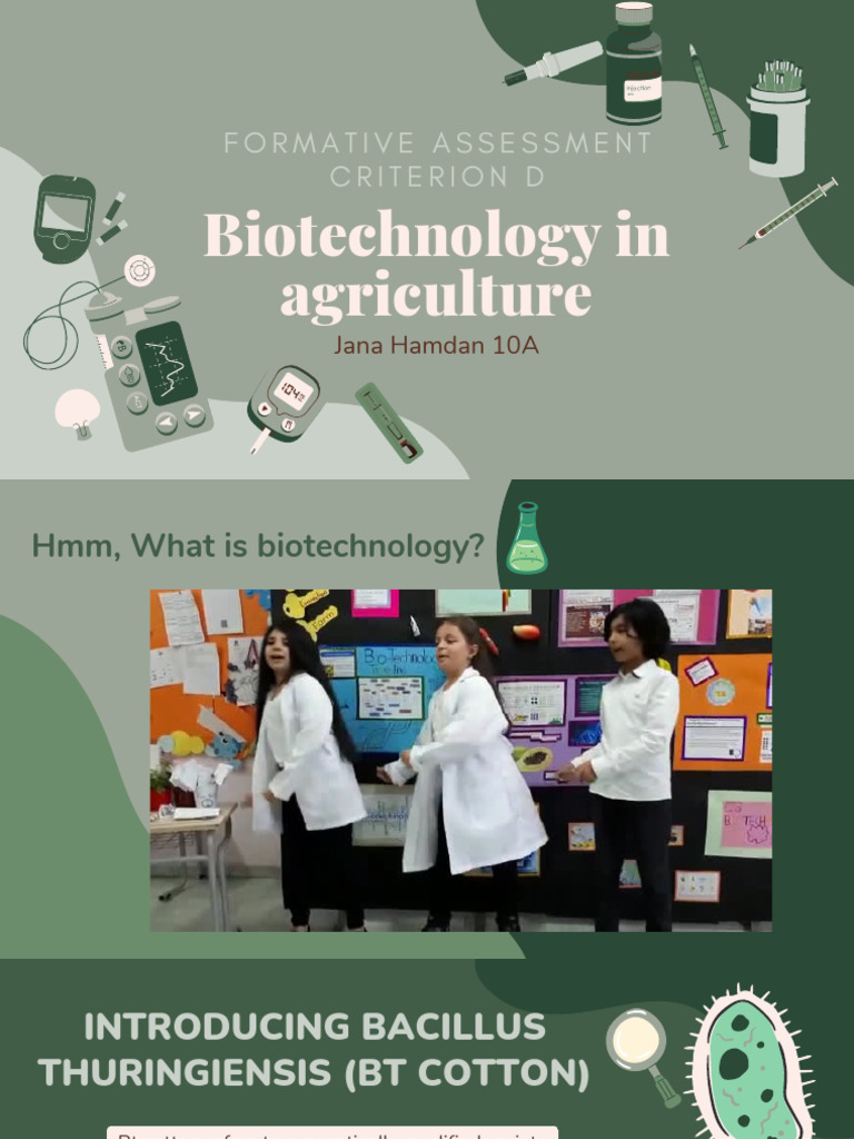Biotechnology in Agriculture | PDF | Cotton | Agriculture