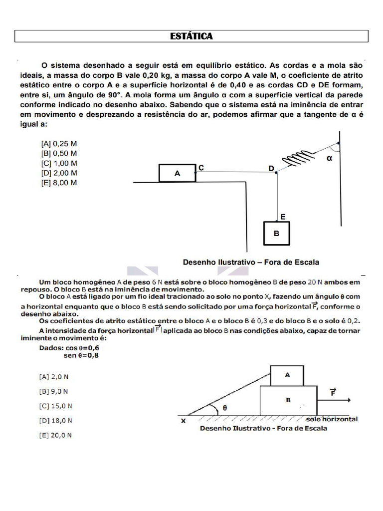Apostila+de+Estática+Na+EsPCEx+ +Prof.+Maxwell | PDF