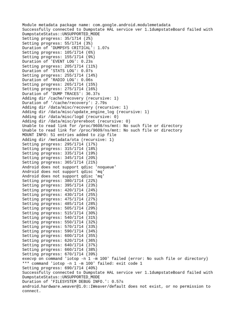 Dumpstate 2025 04 03 20 52 42 Dumpstate - Log 8503 | PDF | Data Management | Computer Engineering