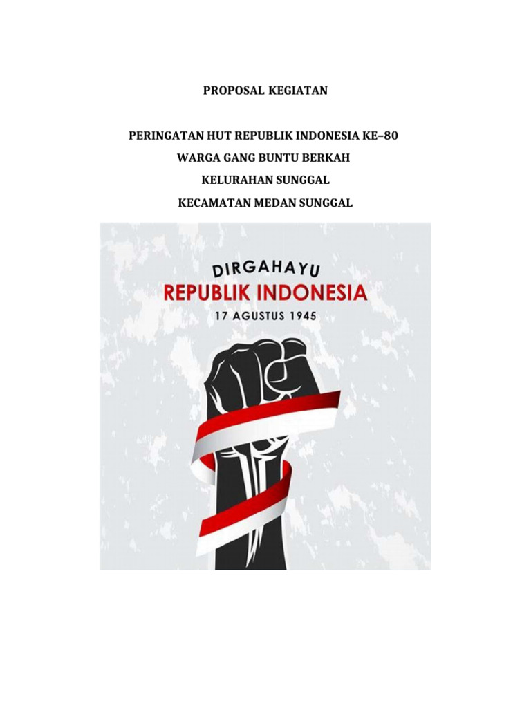 Peringatan HUT RI ke-80 di Gang Buntu | PDF