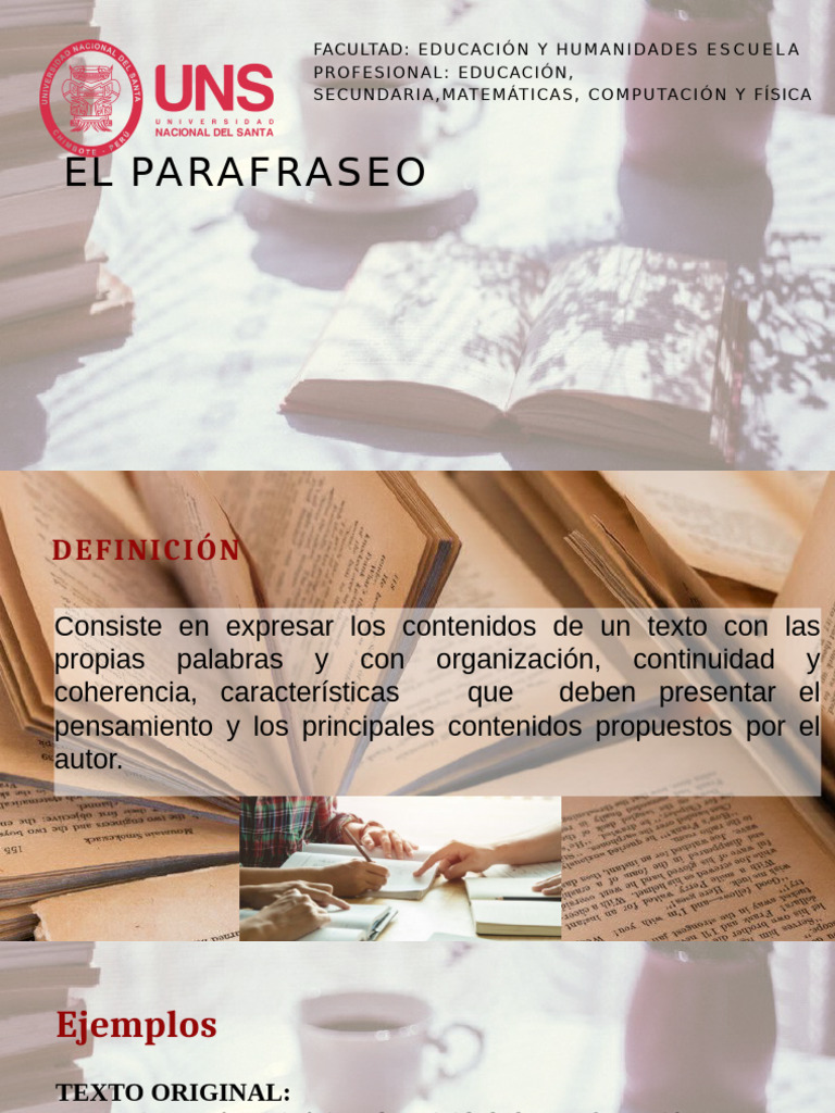 PARAFRASEO (1) (Solo Lectura) 4 | PDF | Aprendizaje | Enseñando