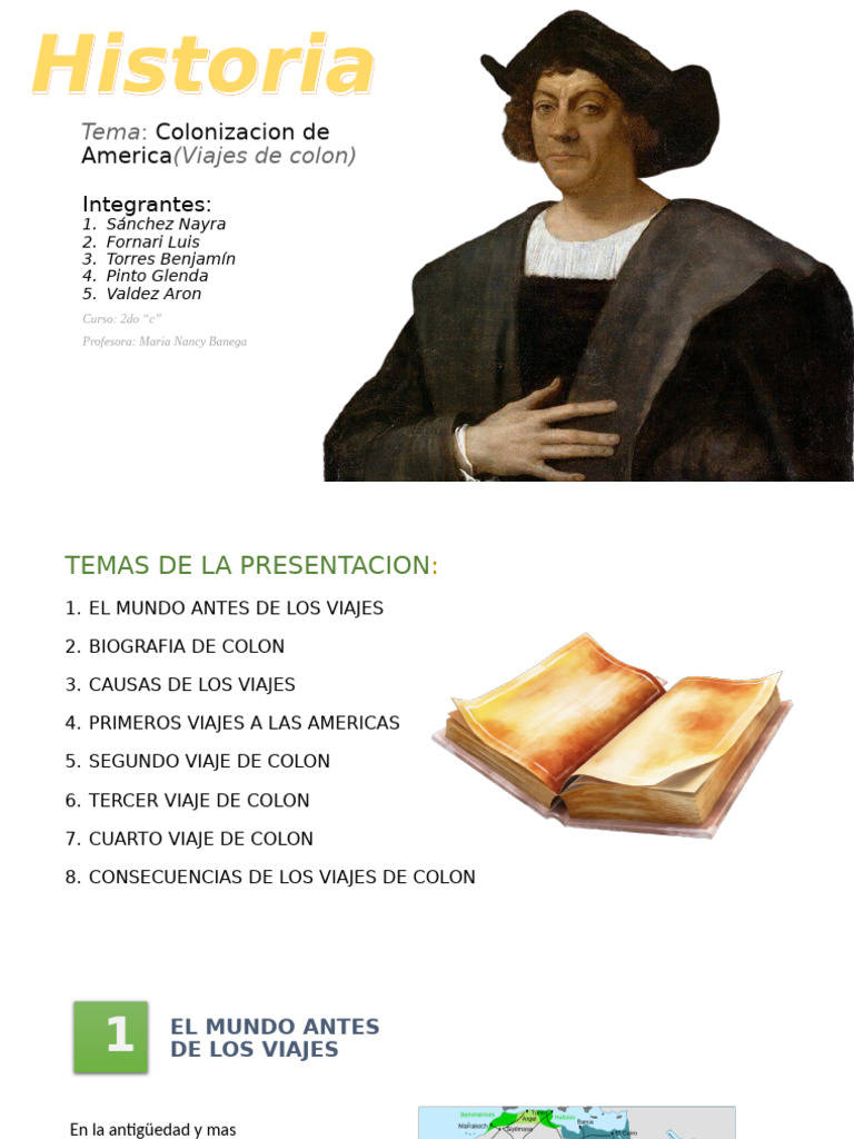 Viajes de Cristóbal Colón: Resumen | PDF | Cristobal colon | Exploración