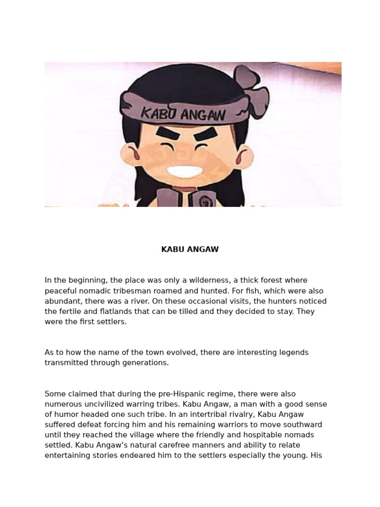 Origins of Kabu Angaw Name | PDF