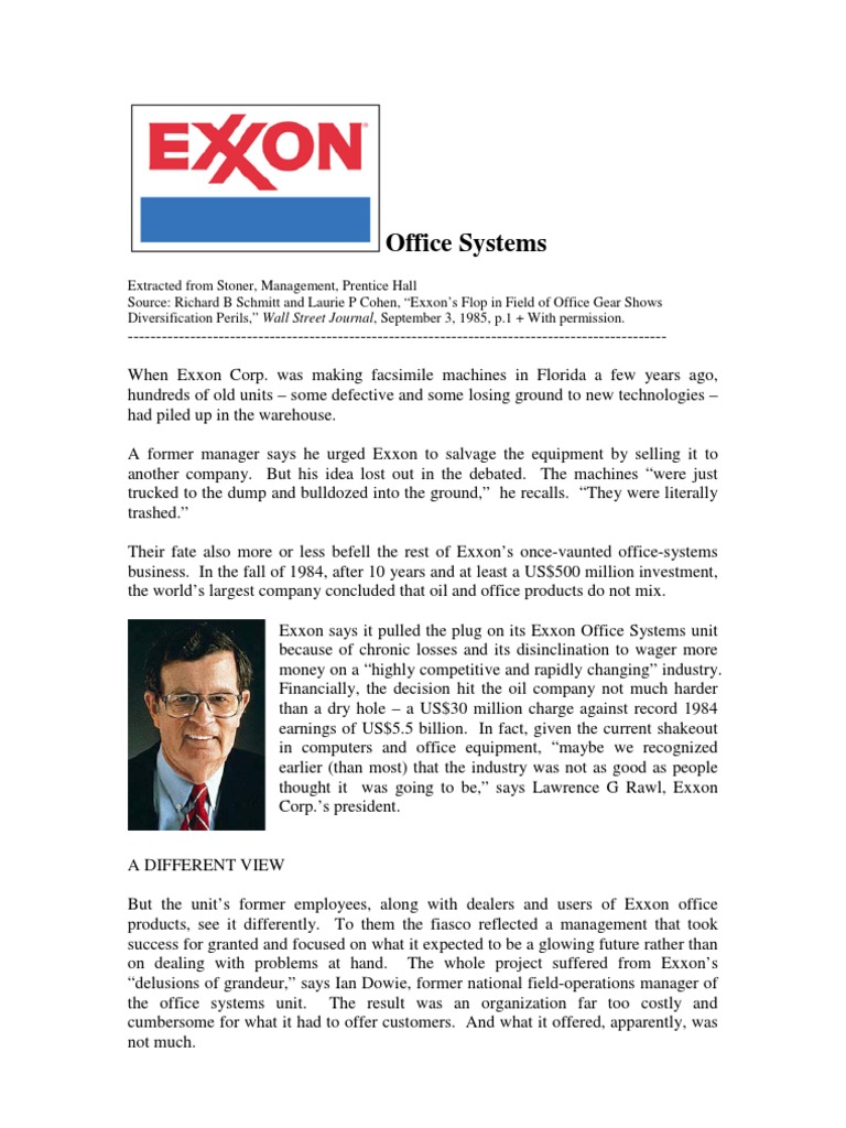 Exxon | PDF | Word Processor | Exxon Mobil