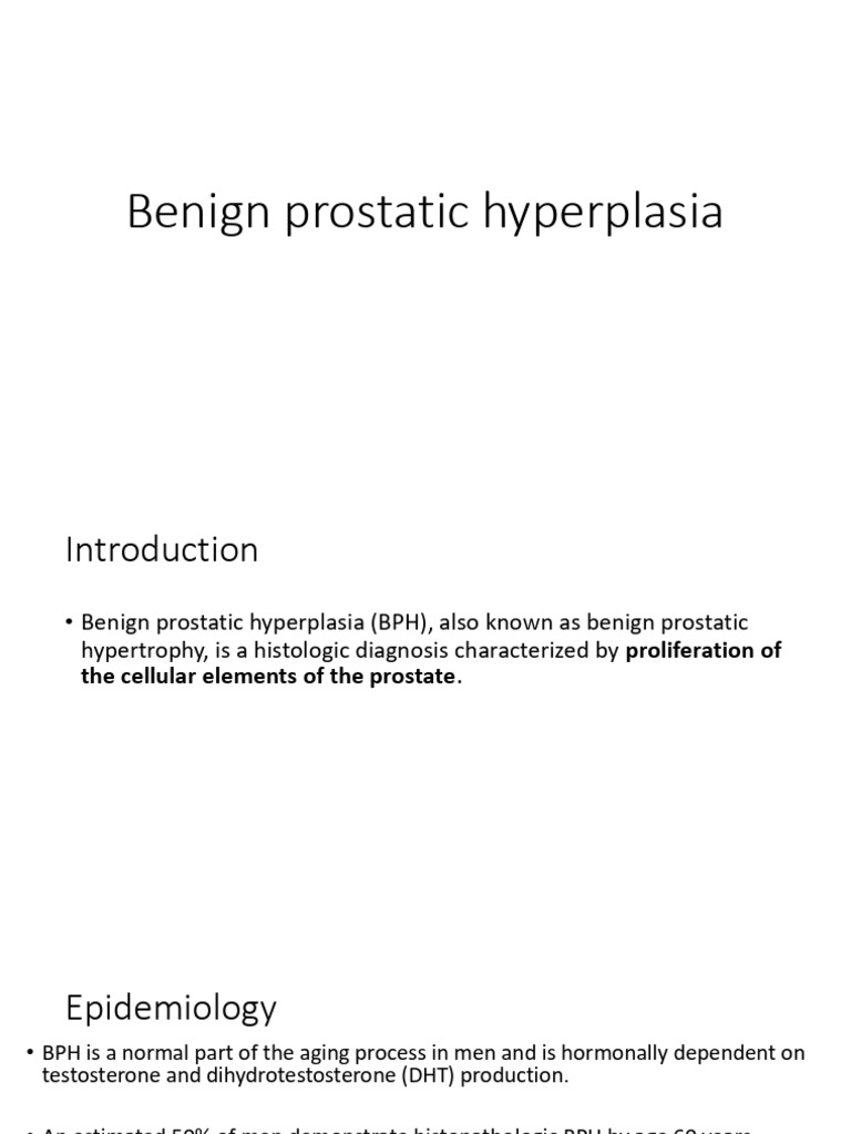 Benign Prostatic Hyperplasia | PDF | Prostate | Urology