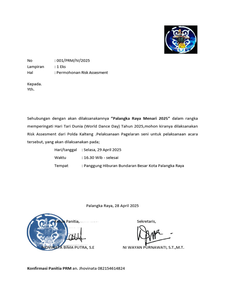 Risk Assesment - PRM 2025 | PDF