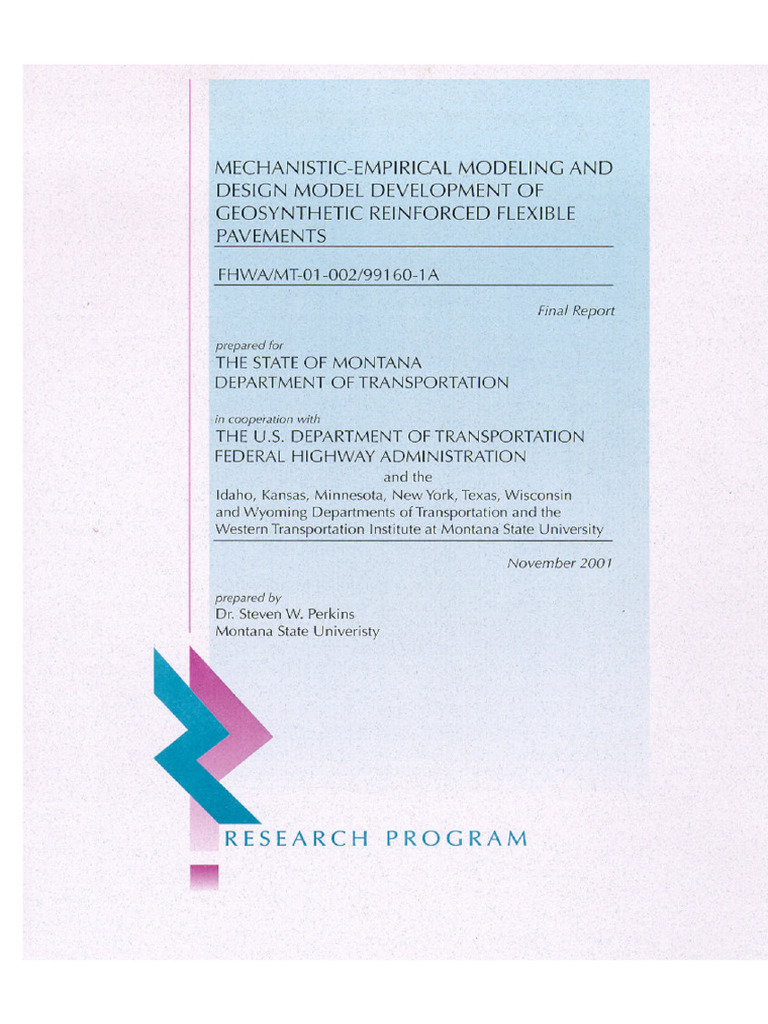 Mechanistic-Empirical Modeling and Desi... Ynthetic Reinforced Flexible Pavements | PDF