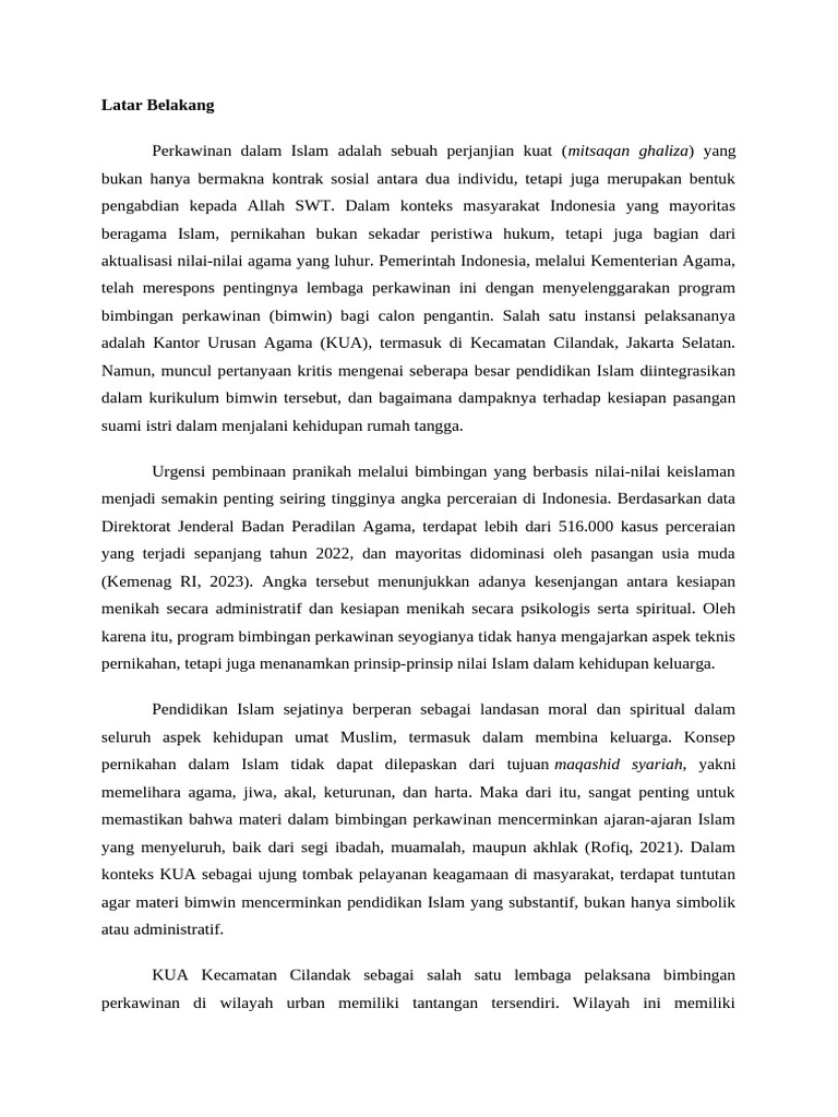 Latar Belakang | PDF