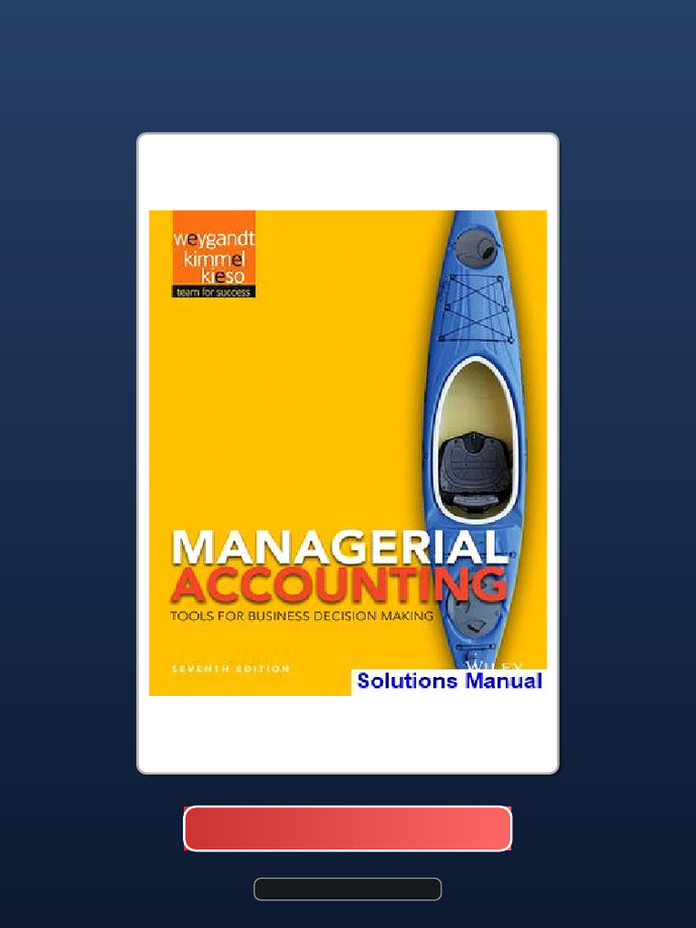 Verified PDF Download Managerial Accounting Tools For Business Decision Making 7th Edition ...